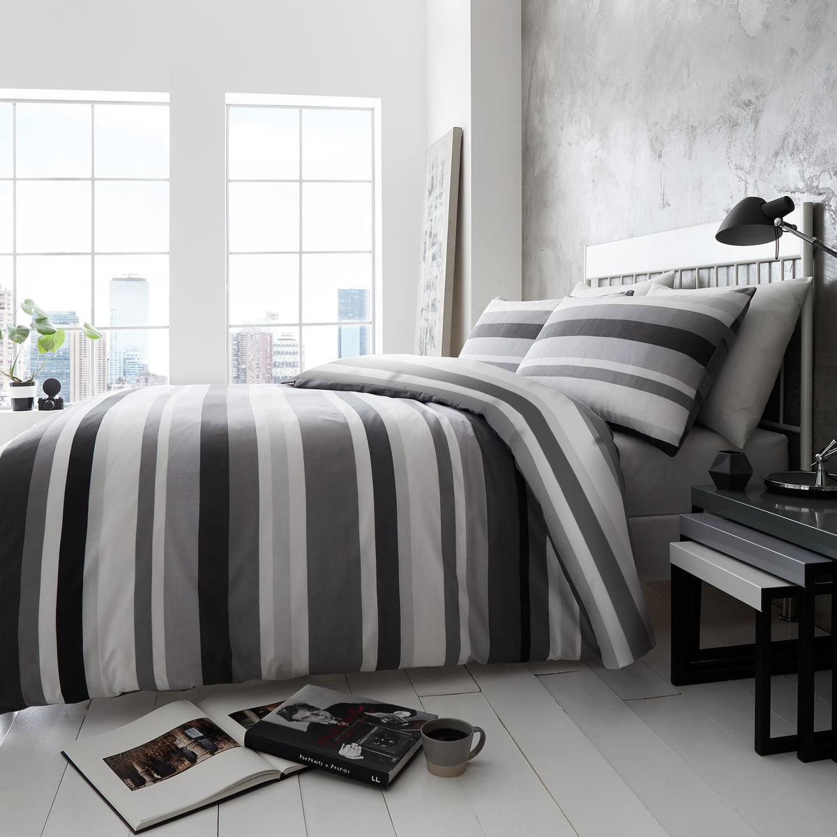Monochrome Extra Large Single Duvet Cover Set – The Big Little Duvet ...